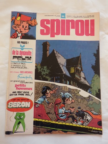 SPIROU n° 1905 COVER SERON + LOUEDEC ET JULES CONSEIL D'AUDIERNE (4p) + FELIX | eBay