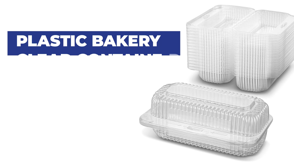 MT Products Plastic Hot Dog Container with Lid 6.5" x 2.75" x 2.6 ...