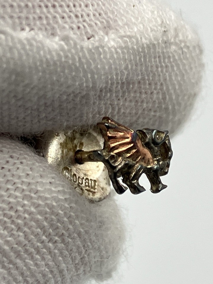 Clogau Welsh Dragon Earrings Sterling Silver and 9ct Rare Welsh Gold 0 ...