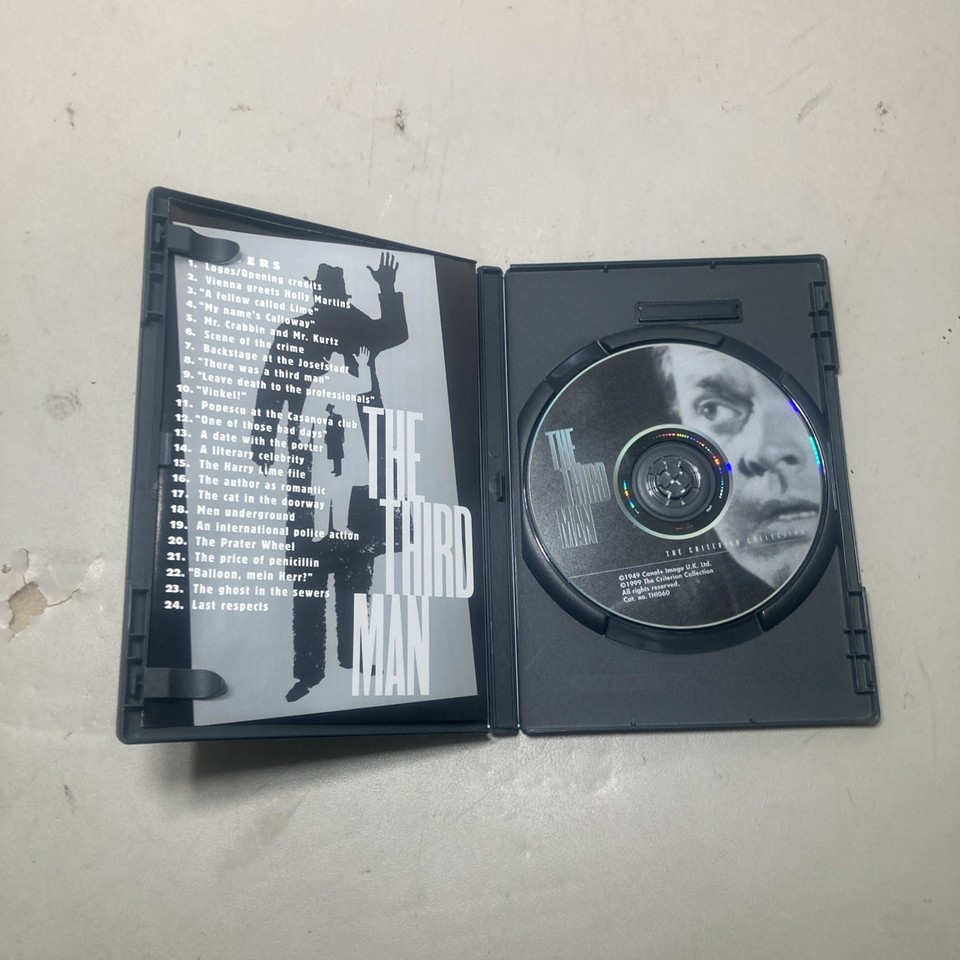 The Third Man - 1949 Film Noir Orson Welles - RARE Criterion Collection ...