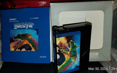 VTG Color Computer Dragonfire Game Radio Shack TRS-80 Program Pak Tandy ...