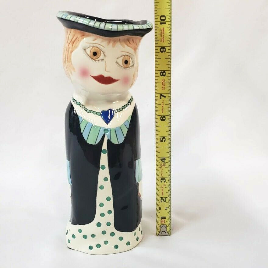 Bella Casa Ganz Vase Head Planter Signed Susan Paley Ceramic Glazed ...