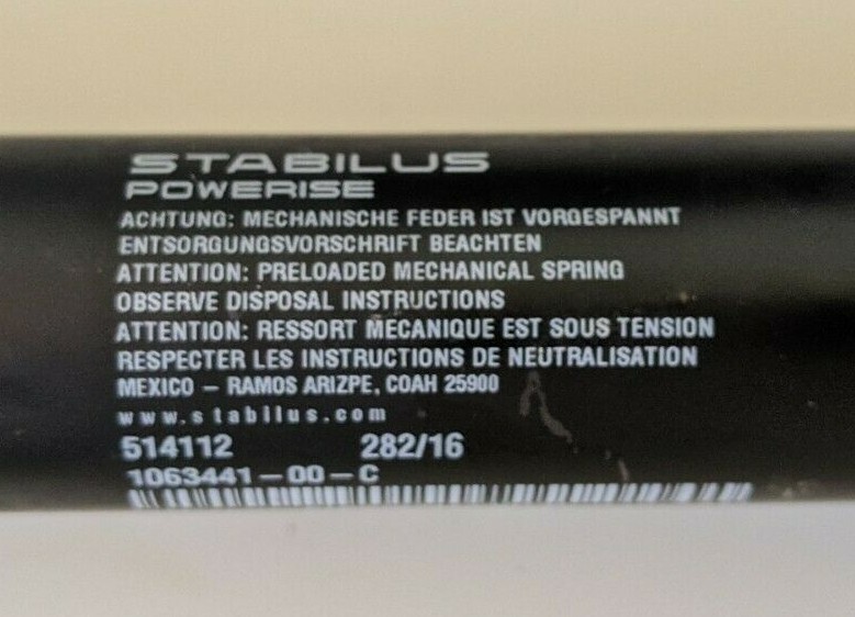 Stabilus Powerise 514112 - Tesla Model X Rear Door 1063441-00-C | eBay