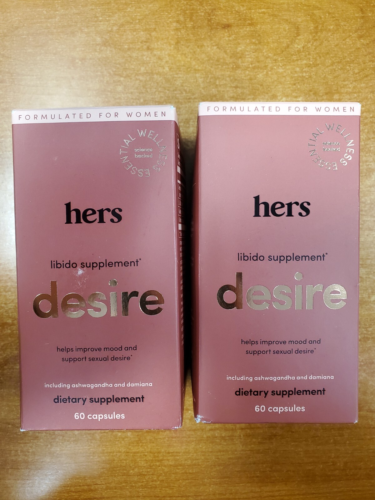 2 Boxes of 60 Caps: Hers Desire Libido Dietary Supp. (Exp. 1/31/26) (1255) R1P7 | eBay