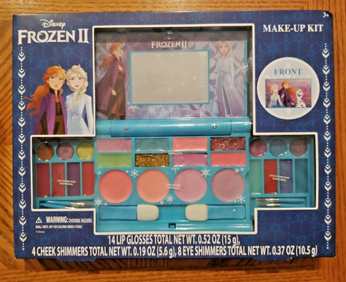 DISNEY FROZEN 2 MAKE UP KIT 14 LIP GLOSS 8 EYE SHIMMERS 4 CHEEK ...