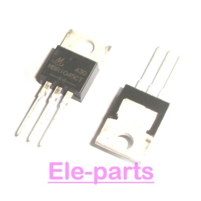 10 PCS MBR1045CT TO-220 MBR1045 Schottky Barrier Rectifiers Transistors ...