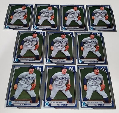 (10) 2024 Bowman Chrome RC ROC RIGGIO #BCP-70 New York Yankees | eBay