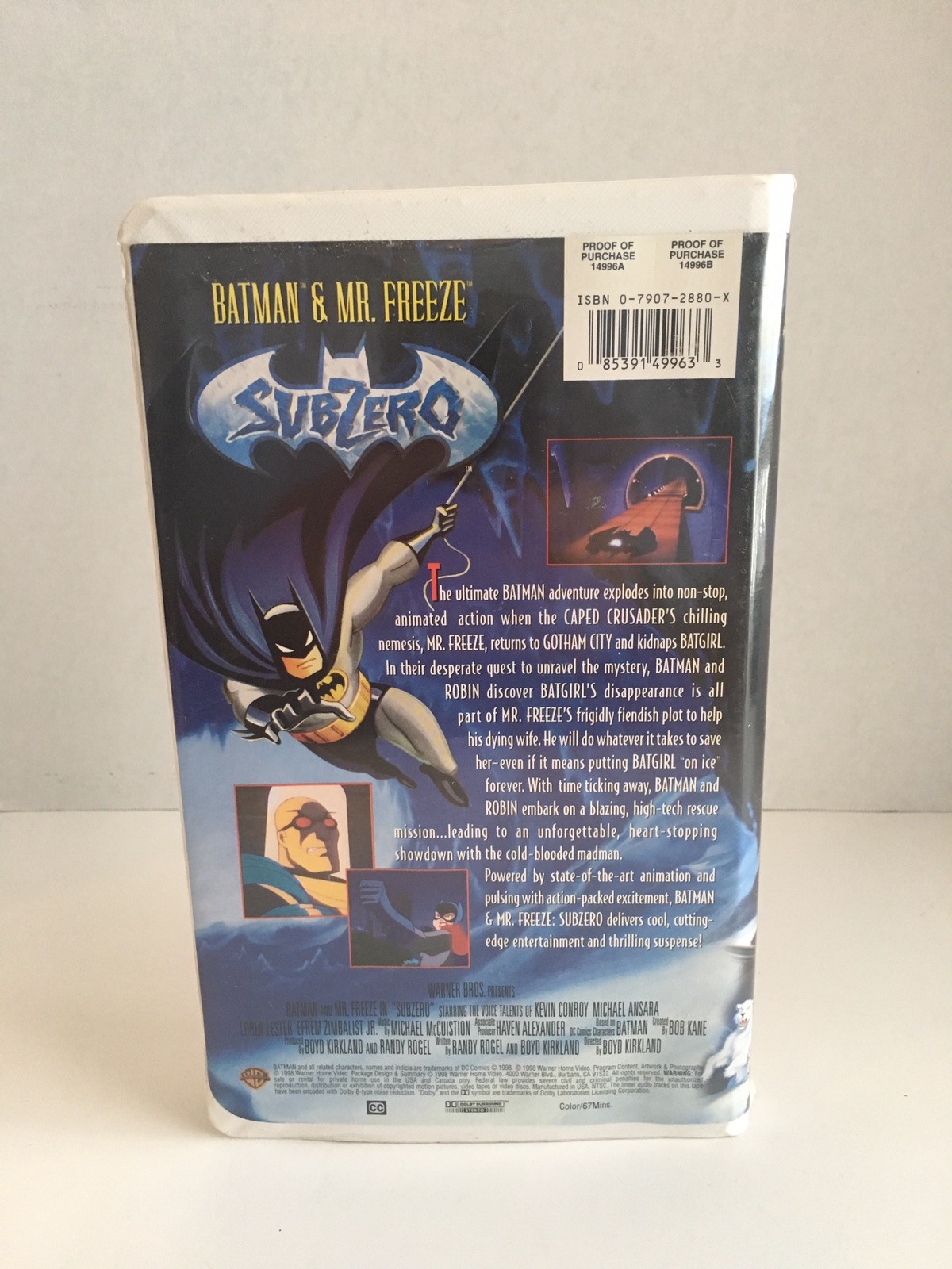 Batman & Mr. Freeze - Subzero (VHS, 1998, Clam Shell) Animated ...