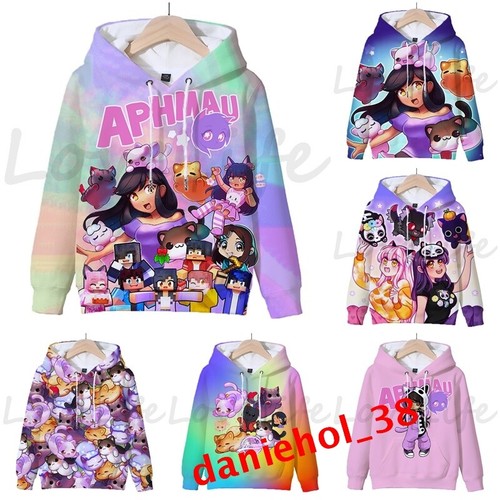 Girls Aphmau Merch 3D Hooded Hoodies Sweatshirt Pullover Coat Jumper Tops Gift | eBay