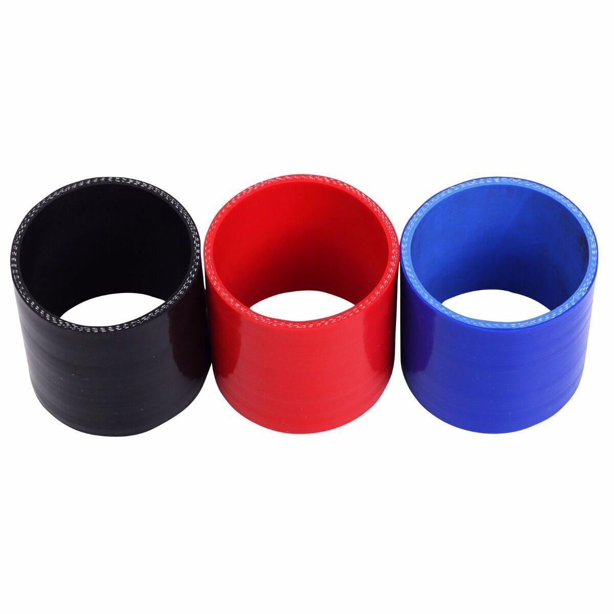 For two 2.5" inch Silicone Hose 63 mm Straight Coupler Connector Joiner ...