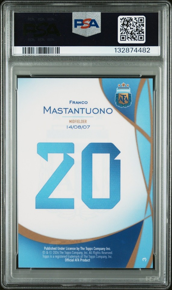 2024 Lineage Argentina #3 - Franco Mastantuono Green Tango 1st Bowman ...