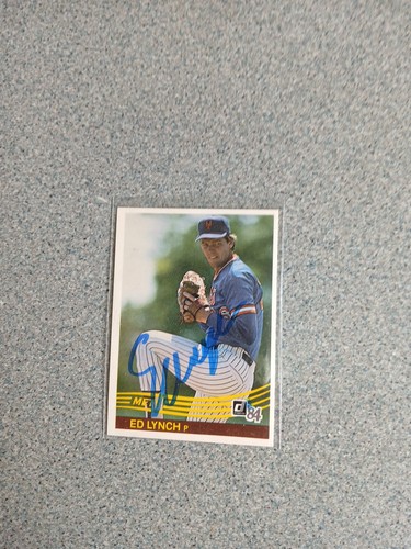 Ed Lynch Signed In Person 1984 Donruss Mets Card | eBay