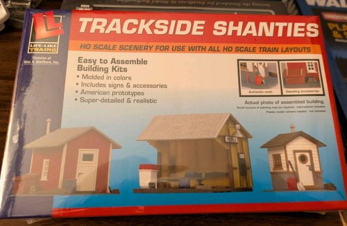 HO SCALE LIFE-LIKE 433-1348 TRACKSIDE SHANTIES BUILDING/STRUCTURE KIT ...