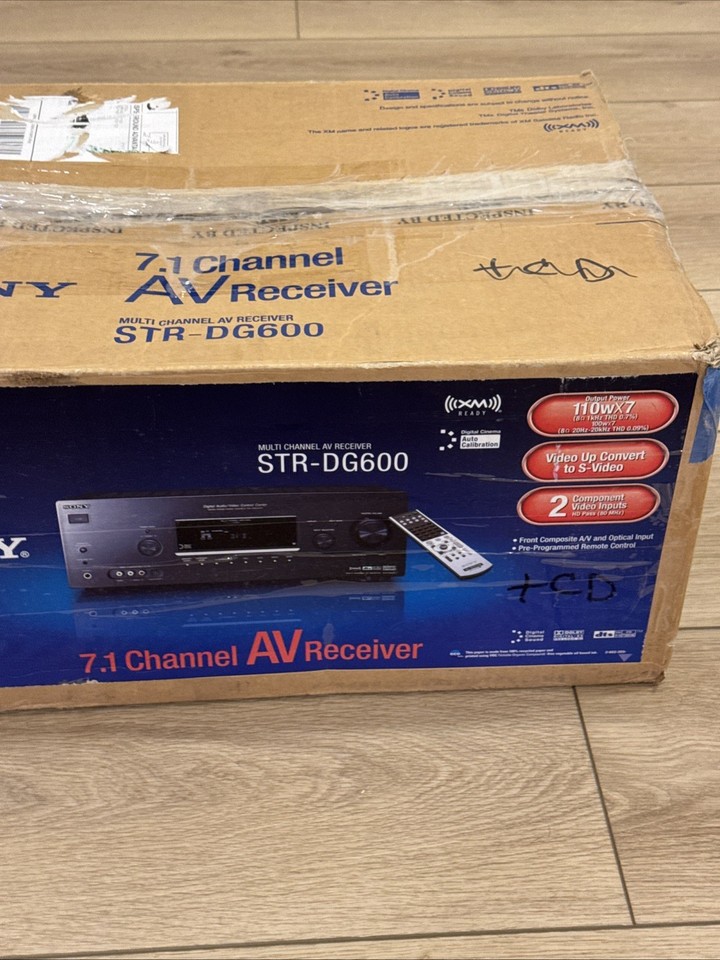 Sony STR DG600 7.1 Channel AV Receiver 770 Watt Home Theater | eBay