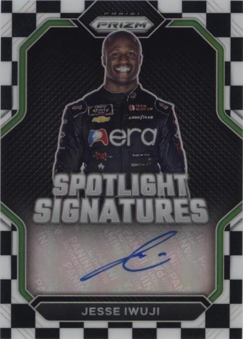2023 Panini Prizm - Spotlight Signatures Jesse Iwuji #SS-JIW Checkered ...