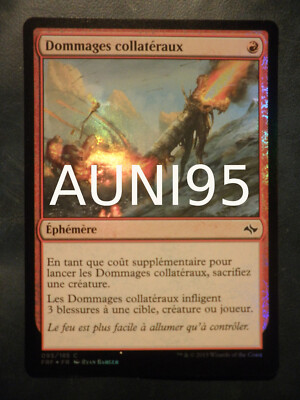 mtg magic Collateral Damage FOIL fate destin FRENCH vf fr Dommages collatéraux | eBay