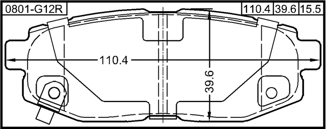 Pad Kit, Disc Brake, Rear - Kit Fits Scion 26632-AG000, 26696-CA000 ...