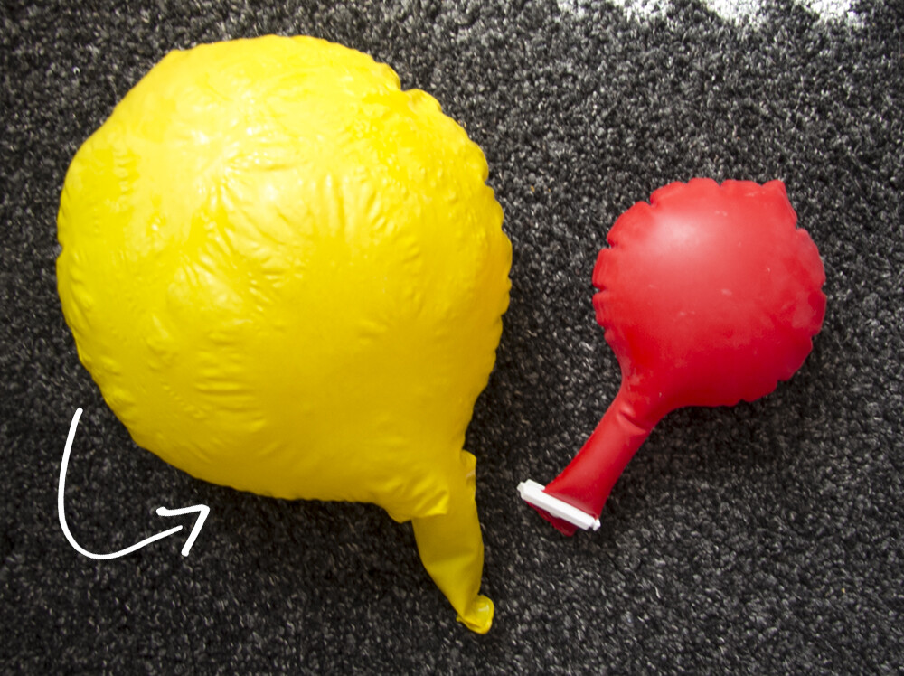 1x Big Cattex **LONGNECK** 36-45 inch *Mix Crystal* looner big latex ...