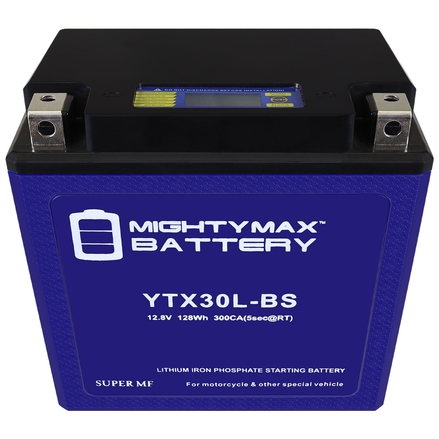 Mighty Max YTX30L-BS Lithium Battery compatible with High Performance ...
