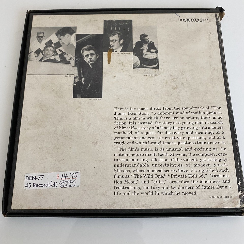 1957 The James Dean Story Vinyl Box Set - 4 45s | eBay