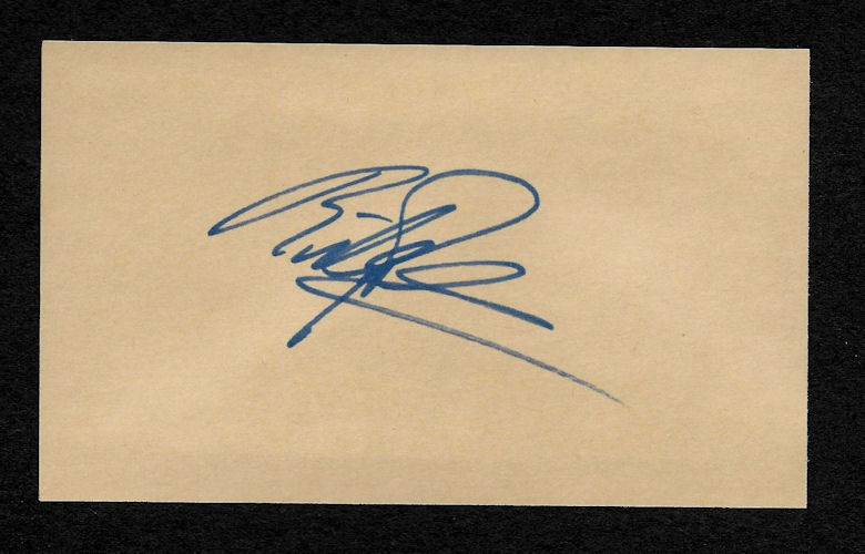 Rev. Billy Graham Crusade Autograph Reprint On 1950s 3x5 Card | eBay