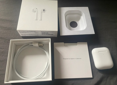 Genuine Original Apple AirPods 2nd Generation With Earphone Earbuds ...