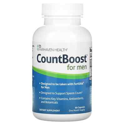 2 X Fairhaven Health, CountBoost for Men, 60 Capsules | eBay