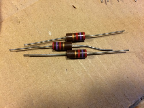 3 NOS Allen Bradley 2700 ohm 2.7k 2 watt 2W Carbon Comp Resistors 5% | eBay