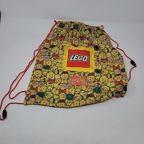 Lego Storage Mini FigureAllover PRINT Drawstring Backpack 17”x14” Bag ...