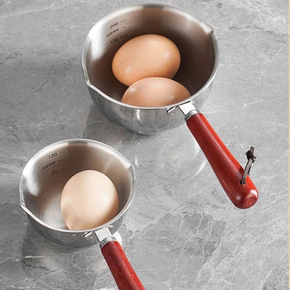 Kitchen Oil Pouring Pot Stainless Steel Small Pan for Sauce and Butter ...