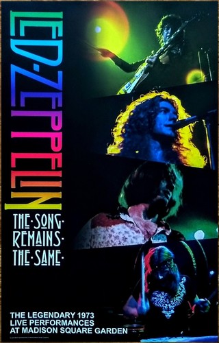 LED ZEPPELIN The Song Remains The Same Live At MSG Ltd Ed RARE Litho ...
