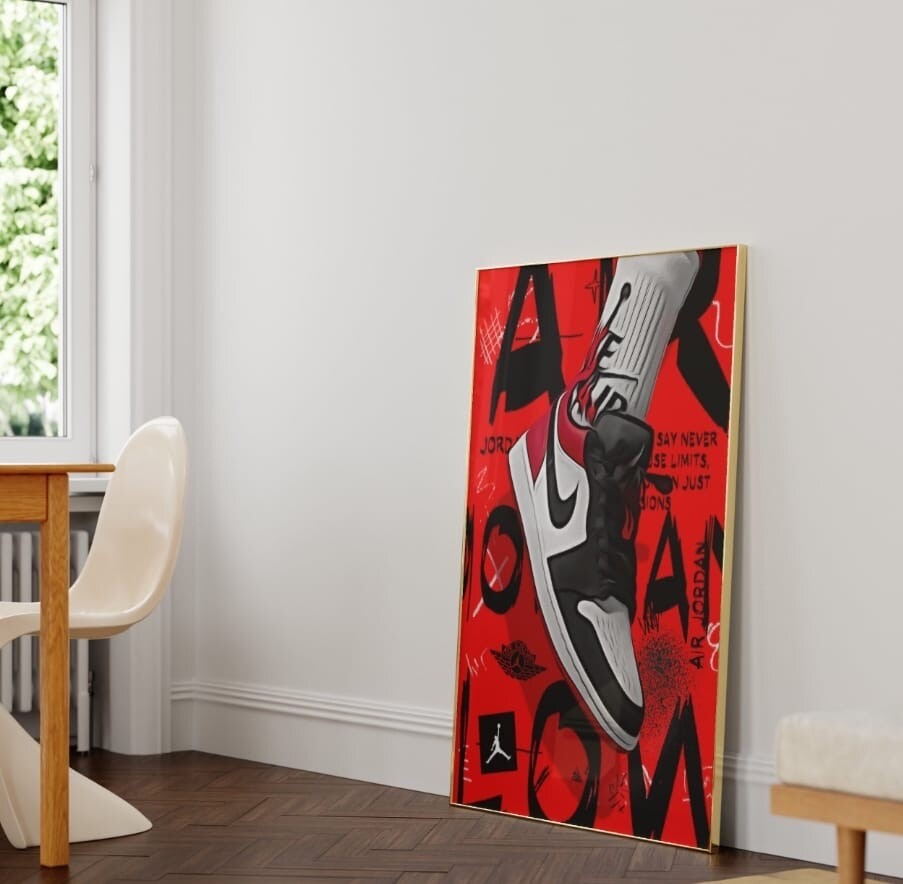 Set of 3 Nike Air Jordans Art pieces canvas wall art home decor | eBay