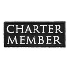 Charter Member Black & White Patch, Biker Club Patches | eBay