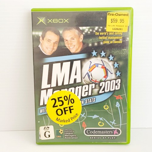LMA Manager 2003 + Manual - Xbox Original - Free Postage! | eBay