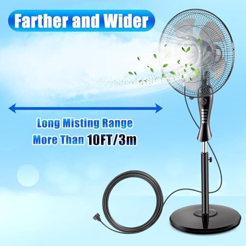 Fan Misters for Outside Patio, Mister Ring with 19.69FT (6M) Water ...