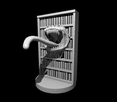 Bookshelf Mimic Monster Manual 28mm Scale DND D&D Tabletop Miniature | eBay