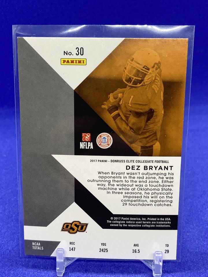 2017 Elite Draft Picks Dez Bryant #30 Oklahoma State Cowboys Cowboys | eBay