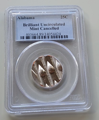 ALABAMA WAFFLED 25C Awesome State Quarter Error PCGS UNCIRCULATED | eBay