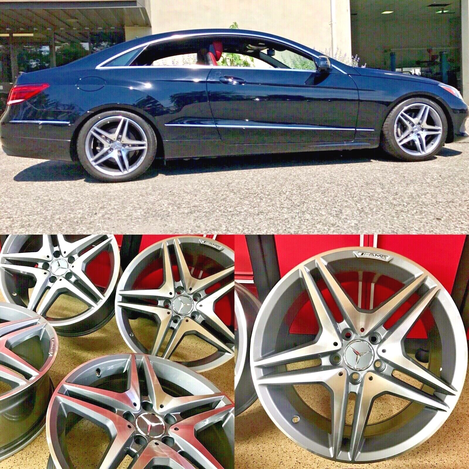 MERCEDES 19 INCH E63 RIMS WHEELS SET4 NEW 19/8.5 FITS E350 E550 E300 ...