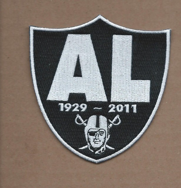 NEW 3 3/4 X 4" AL DAVIS RAIDERS MEMORIAL SHIELD IRON ON PATCH FREE ...
