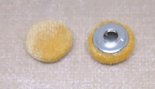 Honey Crushed Velvet 30L/19mm Upholstery Tape Back Buttons (Yellow/Gold ...