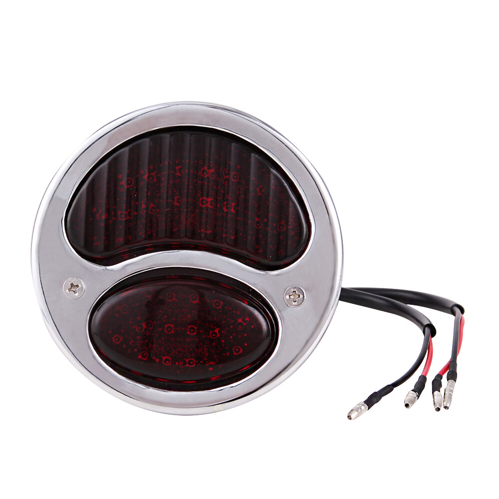 Model A Tail Lights Lamps Stainless Steel Red Brake Light Hot Rat Rod ...