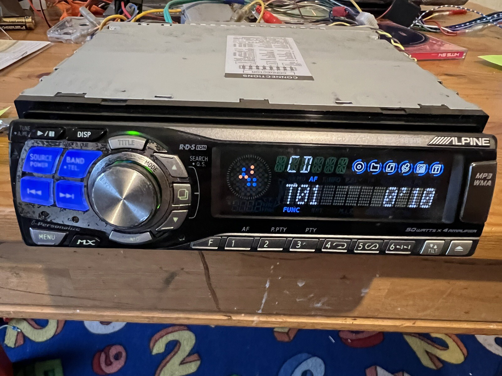 Alpine Old School Stereo Single Din Disc | eBay UK