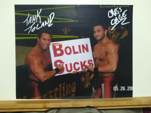 OVW Autographed Signed 8X10 Picture Tank Toland & Chris Cage | eBay