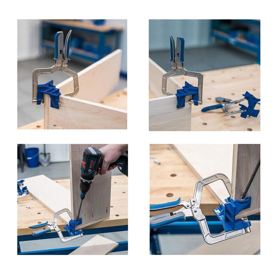 90° Corner Right Angle Clamp Carpenter Jig Clamps Pocket Hole Clamp ...