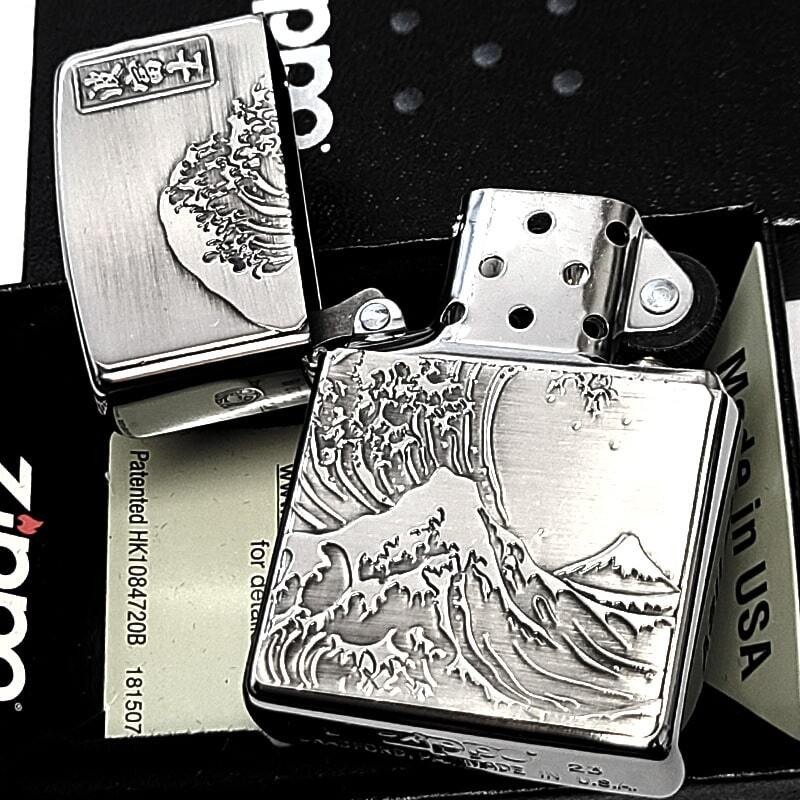 ZIPPO Japanese Pattern Wave Fuji Stylish Lighter Design Japan | eBay UK