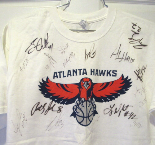 vintage 2007-2008 Atlanta Hawks SIGNED T shirt XL by the team Original ...