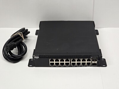 Dell X1018 E10W 16-Port Gigabit Ethernet Smart Managed Network Switch ...