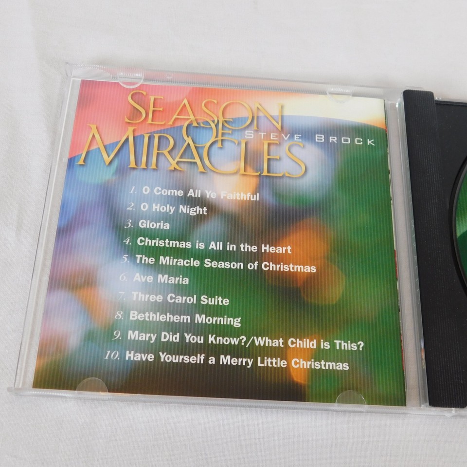 Steve Brock Season of Miracles CD 2003 Christmas Carols Songs Hymns ...