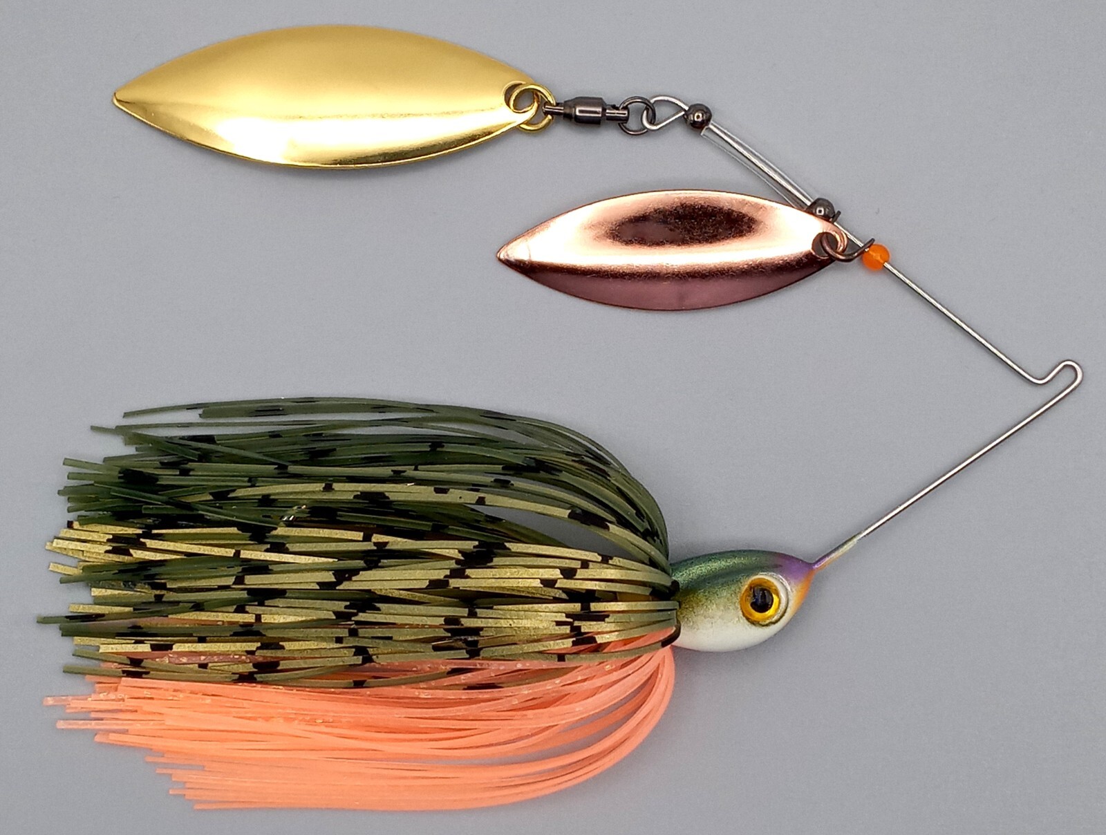 Custom Spinnerbait ~ Yellow Perch ~ 3/8 oz Double Willow | eBay